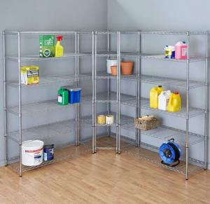 6 Layers Stainless Corner Type Wire Shelf/Corner Chrome Rack in Ojo ...