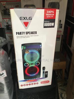 New 6000w Exlg Party Speaker With Wire Wireless Mic in Ojo - Audio ...