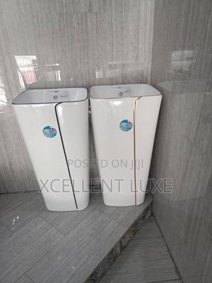 Standing Wash Hand Basin With Colored Line in Orile - Plumbing & Water ...