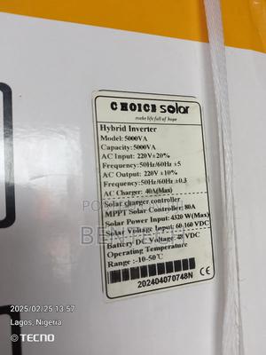 5kva , 48volts Choice Inverter Very Strong and Wonderful in Awka - Solar Energy, Bentech Solar ...