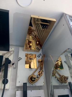 Gold 5 Ways Conduit With Long Shower Rose in Orile - Plumbing & Water ...