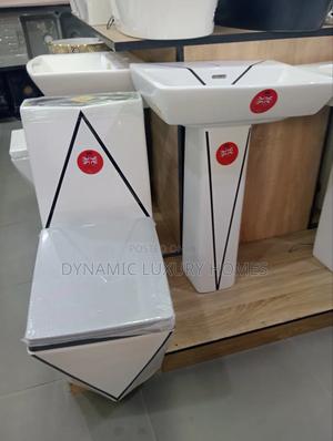 Executive Luxury White With Black Design Water Closet in Orile ...