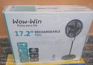 17.2" Wow-Win Rechargeable Floor Fan - In Black Colour in Lekki - Home ...