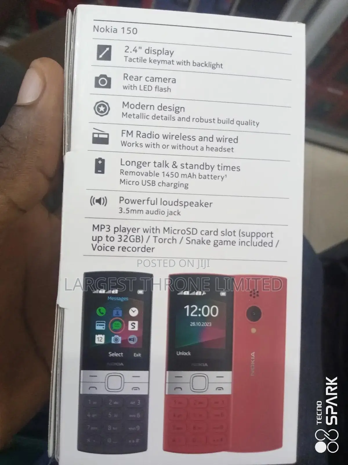 New Nokia 150 Blue in Ikeja - Mobile Phones, Largest Throne Limited ...