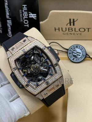 Original Hublot Iced Out Black Rubber Strap Watch in Kano Municipal ...