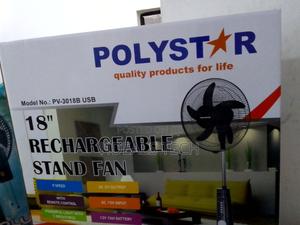 Customer Choice- Polystar 18inches Rechargeable Standing Fan in ...