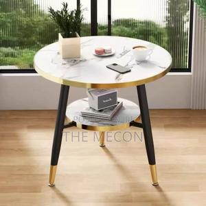 Luxury Round Coffee Table, 2-Tier Side Table Living Room in Lagos ...