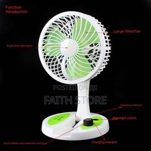 Gcy-Kb Rechargeable Folding Table Fan With Led Light in Ikeja - Home ...