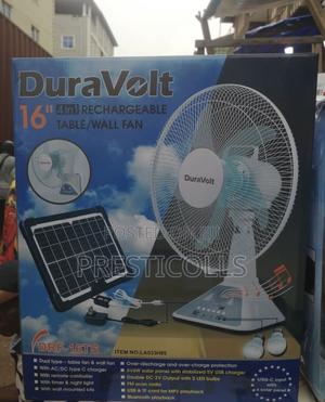 Duravolt 16 Inch Table Solar Rechargeable Fan in Surulere - Home ...