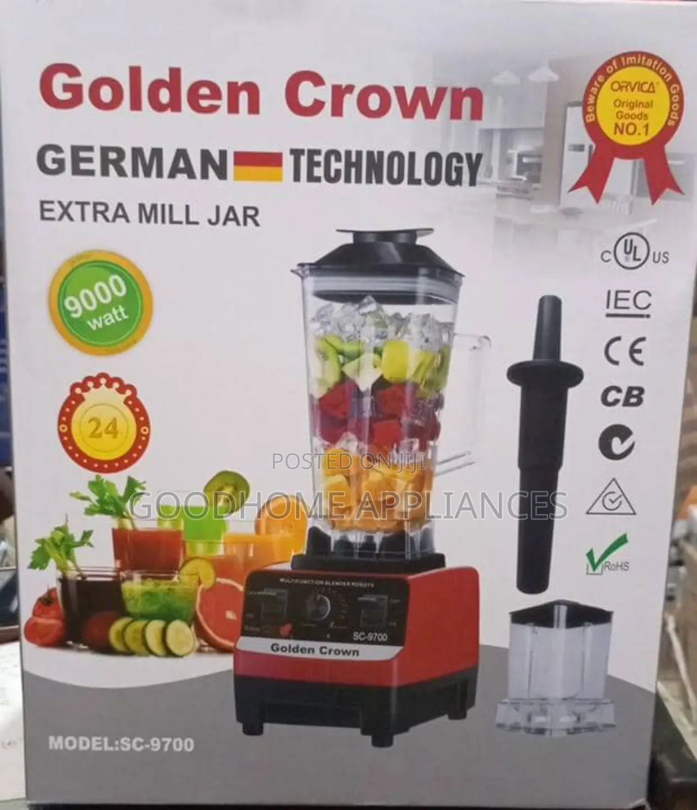 Golden Crown Blender With Jar 9000w in Lagos Island (Eko) - Kitchen ...