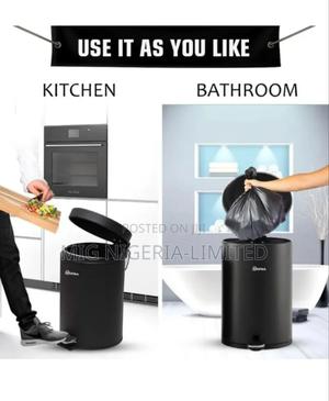 12l Black Stainless Steel Pedal Dustbin for Home Office in Surulere ...