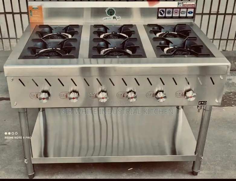 Industrial 6-Burner Gas Cooker With a Stand in Ajah - Restaurant ...