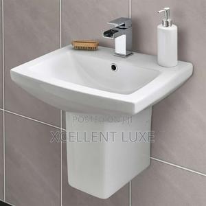 Square Wall Hung Basin and Pedestal in Orile - Plumbing & Water Systems ...