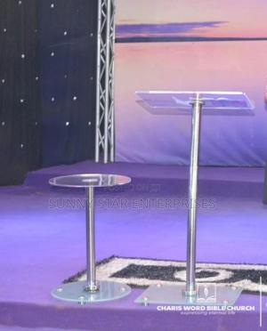 High Quality Single Pole Glass Pulpit for Church in Lekki - Furniture ...