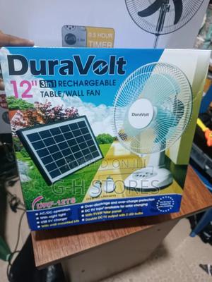 Duravolt 12" Solar Table/Wall Fan in Benin City - Home Appliances ...