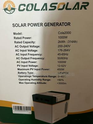 2kwh Cola Solar Generator in Ikeja - Solar Energy, Odinakachukwu ...
