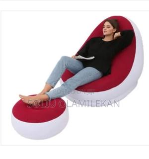 Inflatable Sofa With Manual Pump and Foot Stool in Lagos Island (Eko ...
