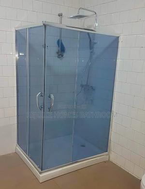 Quality Shower Cubicle Tinted/Dark Gray Glass 120 by 90 in Orile ...