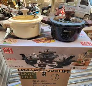 Ucc-Life Design 12pcs Cookware Set Die Cast Nonstick Granite in Lagos ...