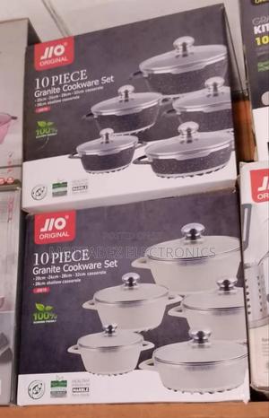 Jio Original 10pcs Granite Cookware Set With Glass Lids in Surulere ...
