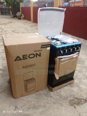 Aeon 4-Burner Gas Cooker +Oven–Agc5040, Black, Free Standing in Ajah ...