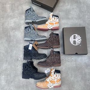 Original Custom Swarovski Pearl Timberland Boot in Lagos Island (Eko ...