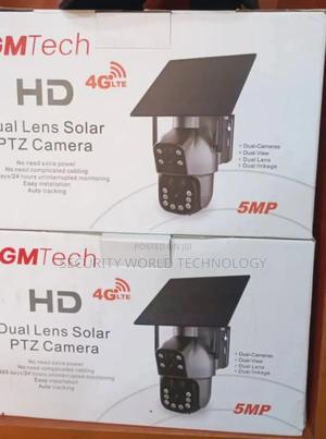Dual Lens Solar Powered PTZ Camera Ubox App With 20x Zoom for sale ...
