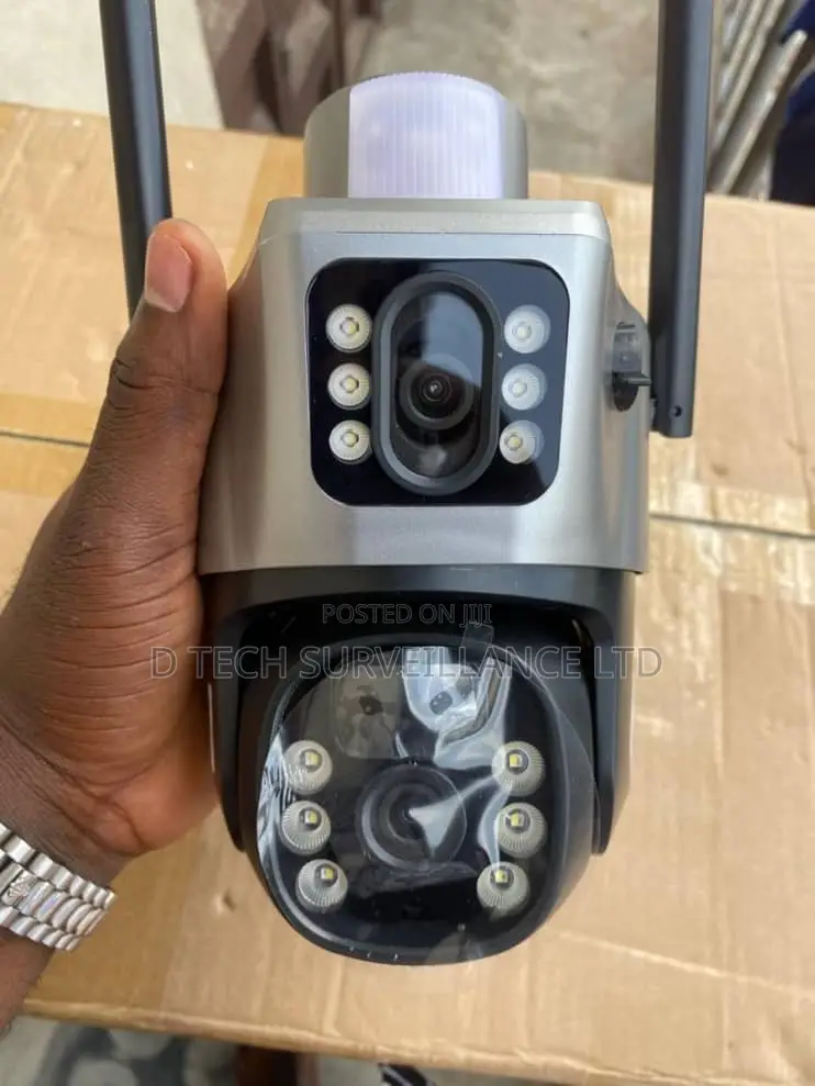 5mp Ultra Hd Solar Powered Ptz Dual Lens Camera With 64gb Memory Card ...