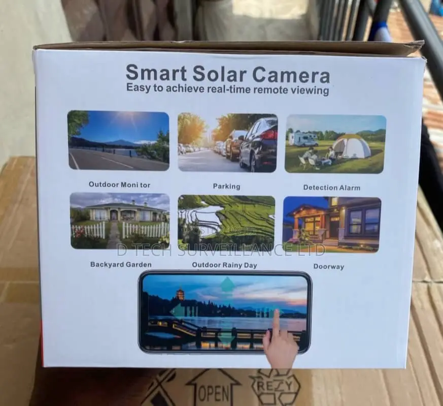 5mp Ultra Hd Solar Powered Ptz Dual Lens Camera With 64gb Memory Card ...