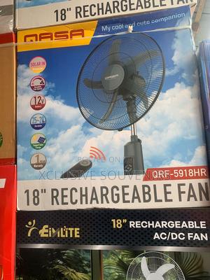 Qasa 18inches Rechargeable Fan QRF-5918hr (Supports Solar) in Lagos ...