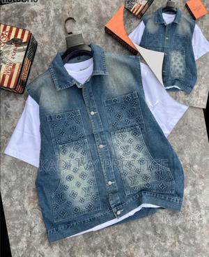 Luxury Armless Jeans Jacket (Available Now) (Quality) in Lagos Island ...