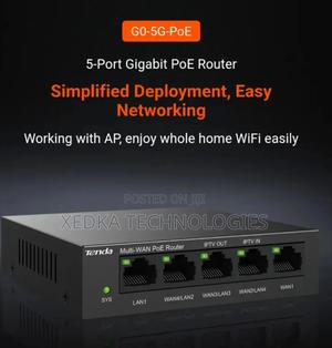 Tenda 5-Port Gigabit Poe Router and Ap Controller in Ikeja - Networking ...