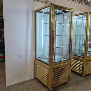 Golden Colored Cake Display (Rotating Type)4step Cake Fridge in Ojo ...