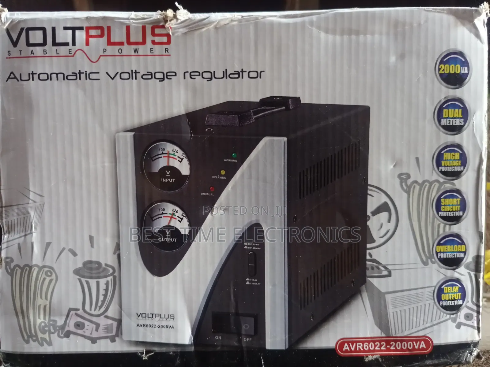 Voltplus 2000va Automatic Voltage Regulator don siyarwa - BEST TIME ...