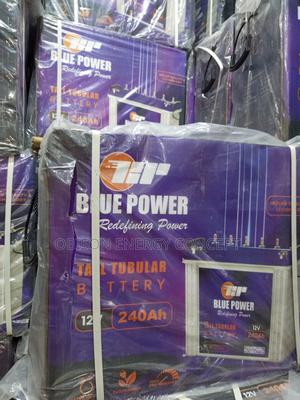 240ah 12v Blue Power Tall Tubular Battery in Ojo - Solar Energy, Obison ...