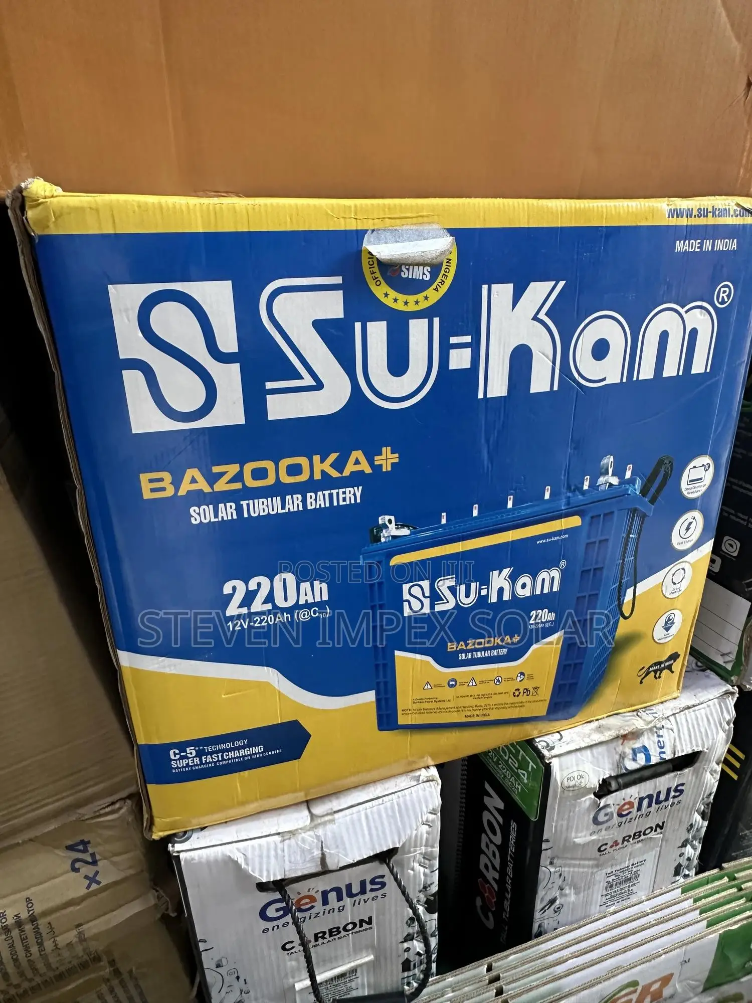 Su Kam Tubular Solar Batterie 220ah 12v in Central Business District - Electrical Equipment ...