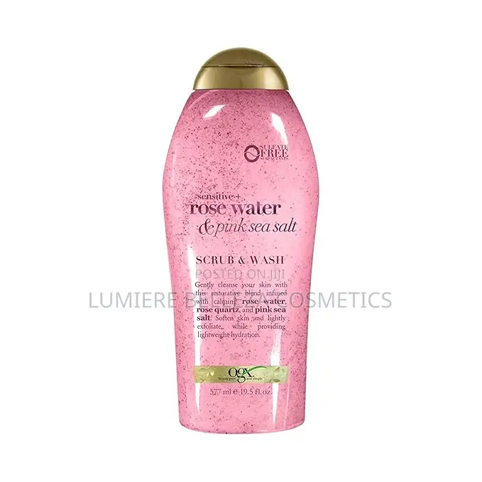 Ogx Rose Water Pink Sea Salt Scrub Wash for sale - Lumiere Belleza ...