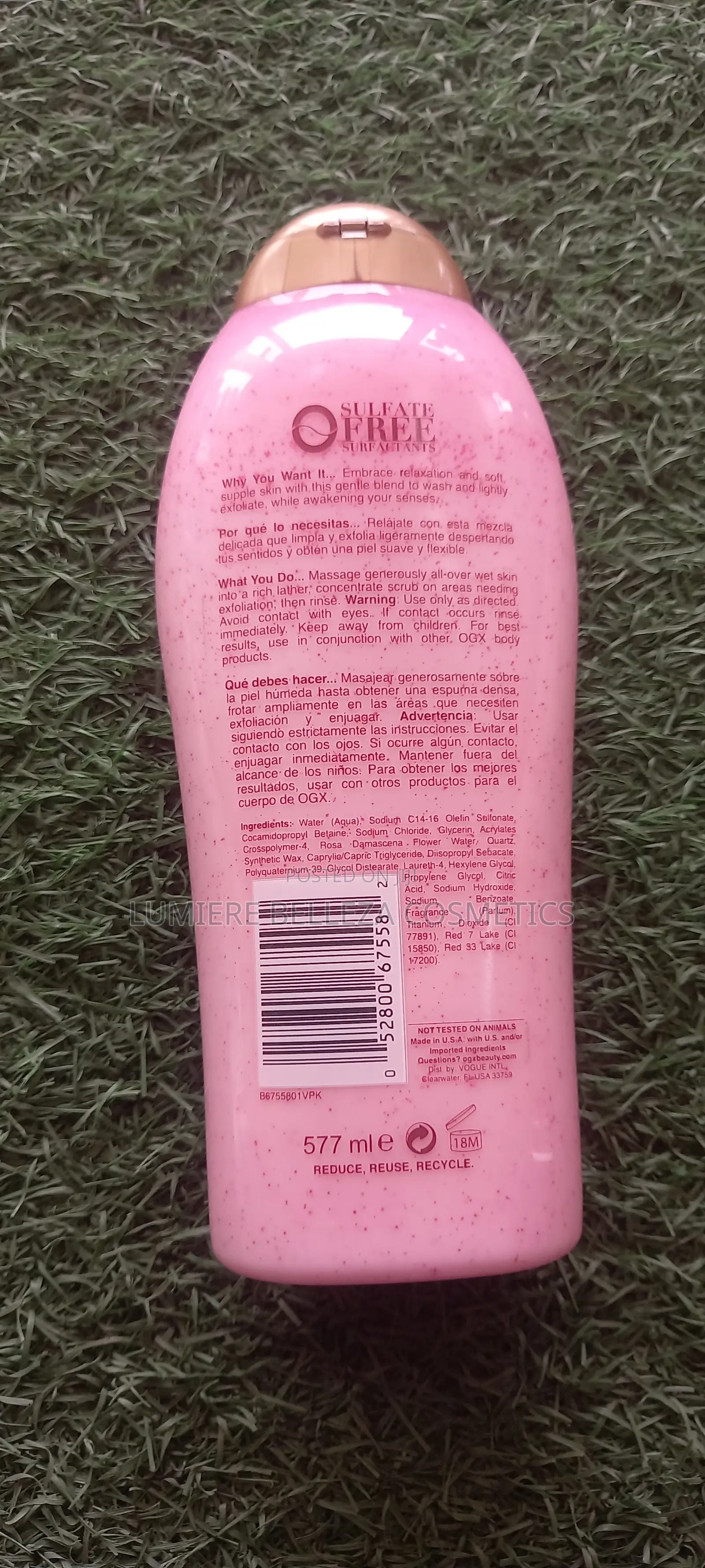 Ogx Rose Water Pink Sea Salt Scrub Wash in Maitama - Face Care, Lumiere ...
