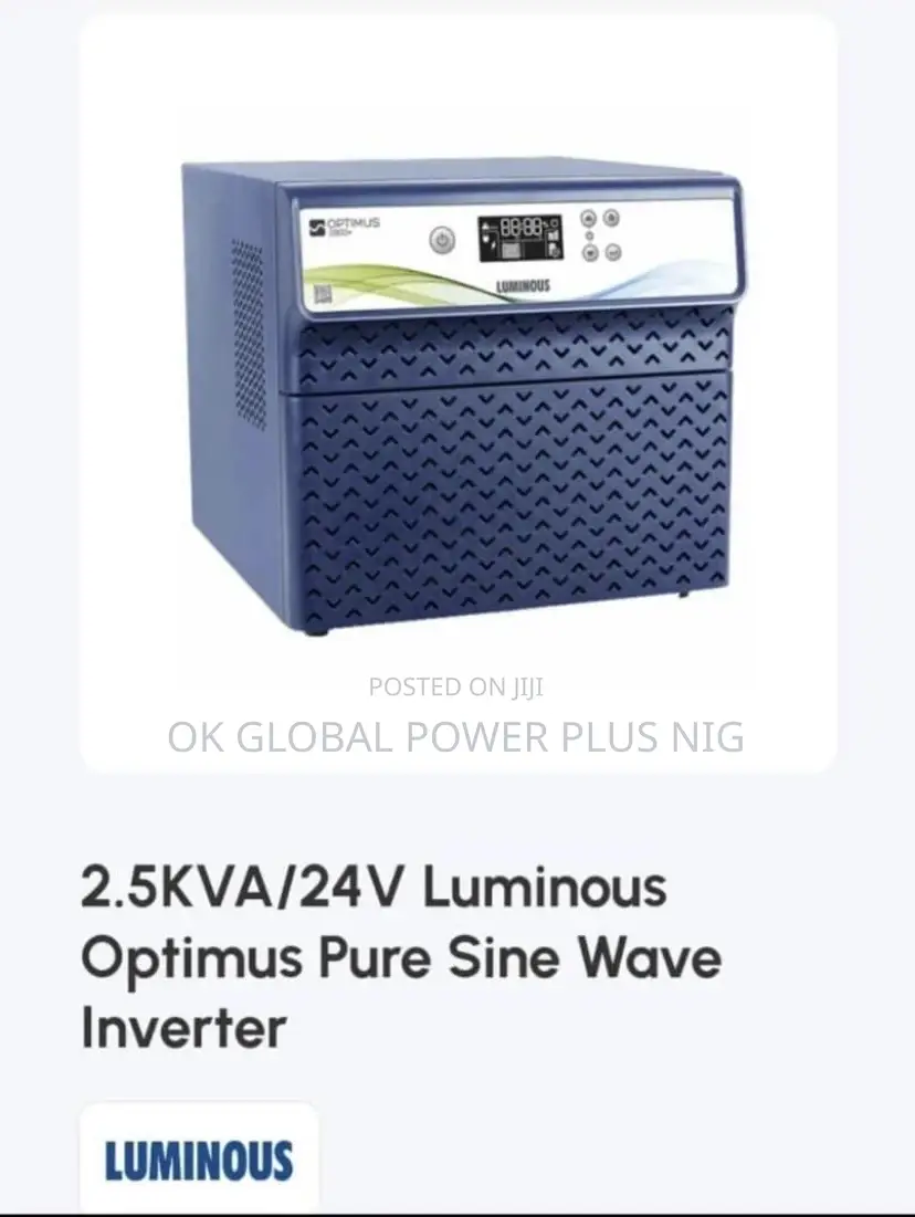 Luminous 2.5kva/24v Optimus Pure Sine Wave Inverter in Ikeja - Electrical Equipment, Ok Global ...