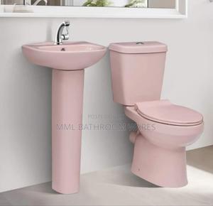 Pink Golden Diamond Wc Water Closet With Wash Hand Basin in Orile ...