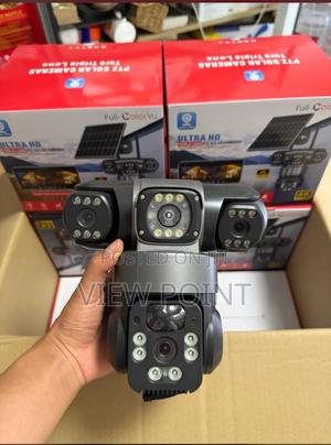 Real Triple Lens/Screen Solar Cctv Camera 4k in Ojo - Security ...
