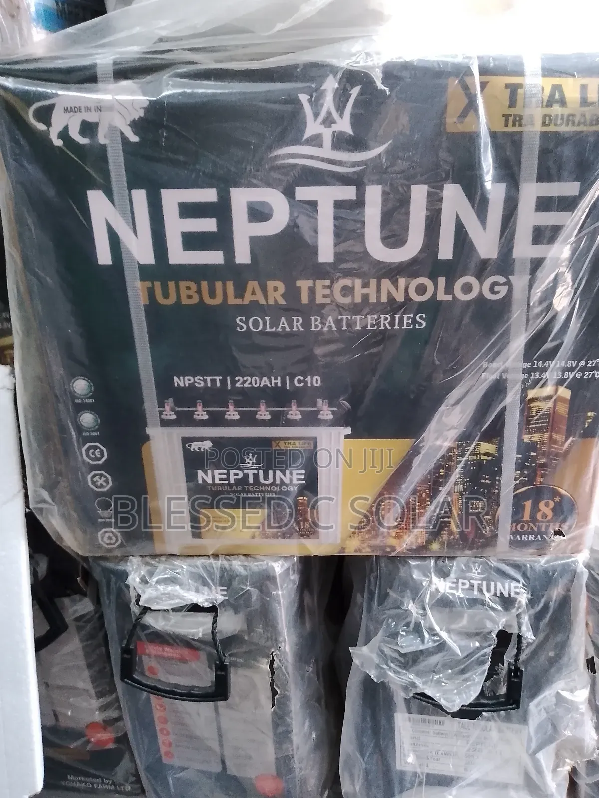Neptune 220ah 12v Tall Tubular Battery in Auchi - Solar Energy, Blessed ...