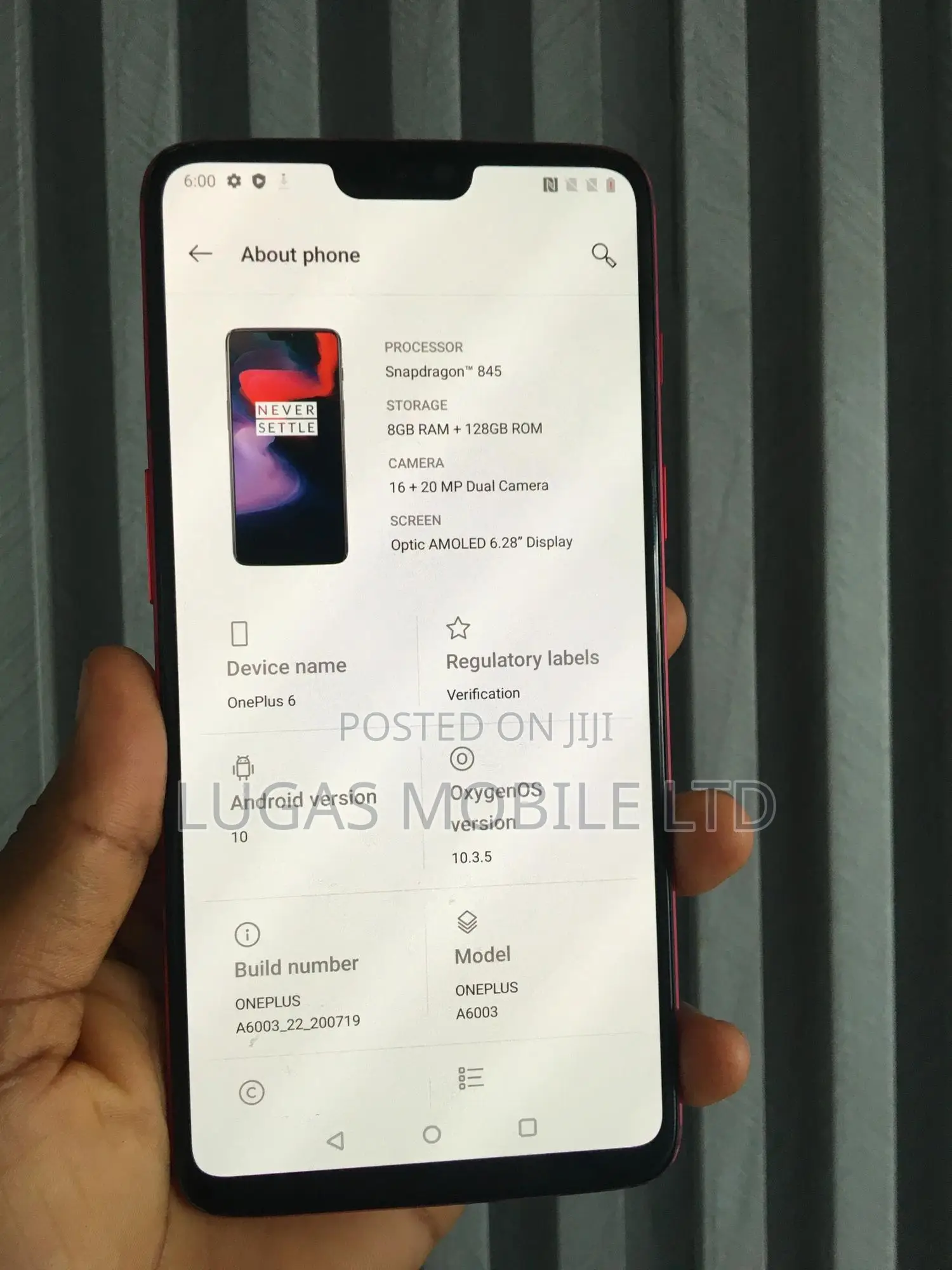 OnePlus 6 128 GB Red in Isolo - Mobile Phones, Lugas Mobile | Jiji.ng