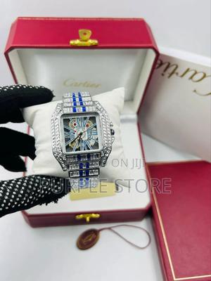 Cartier Full Iced Transparent Dial Silver Watch in Lagos Island (Eko ...