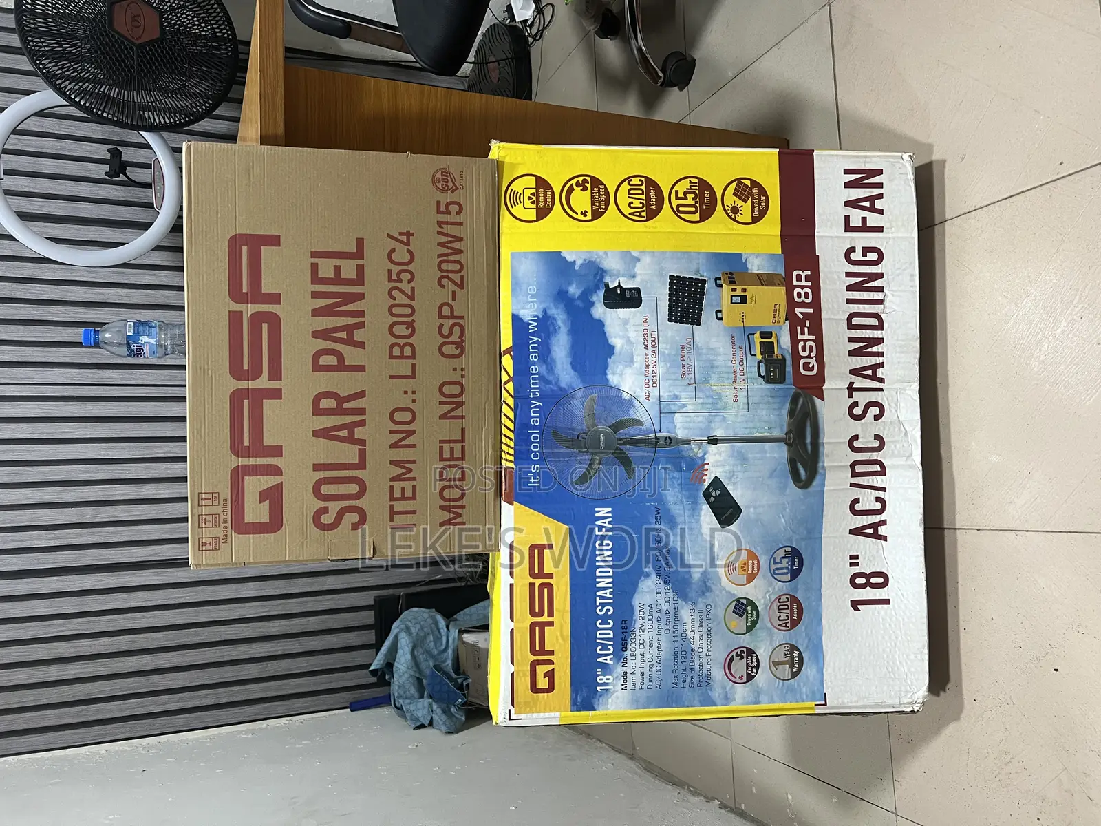 Qasa Ac/Dc Fan With Panel for sale - LEKE'S WORLD Price: ₦ 54,000 on ...