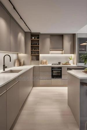 Kitchen Cabinet With HDF Board and Back Lights in Ibadan - Furniture ...