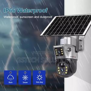 Dual-Screen Wifi Solar Powered Battery PTZ Camera V380 Pro in Lekki ...