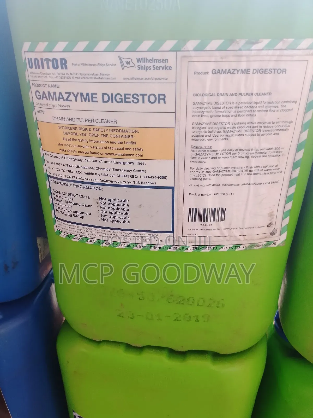 Unitor Gamazyme Digestor 25litres for sale - MCP GOODWAY Price: ₦ ...