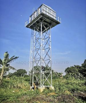 Pressed Steel 50,000 LTRS Water Tank With 12meters Stanchion for sale ...