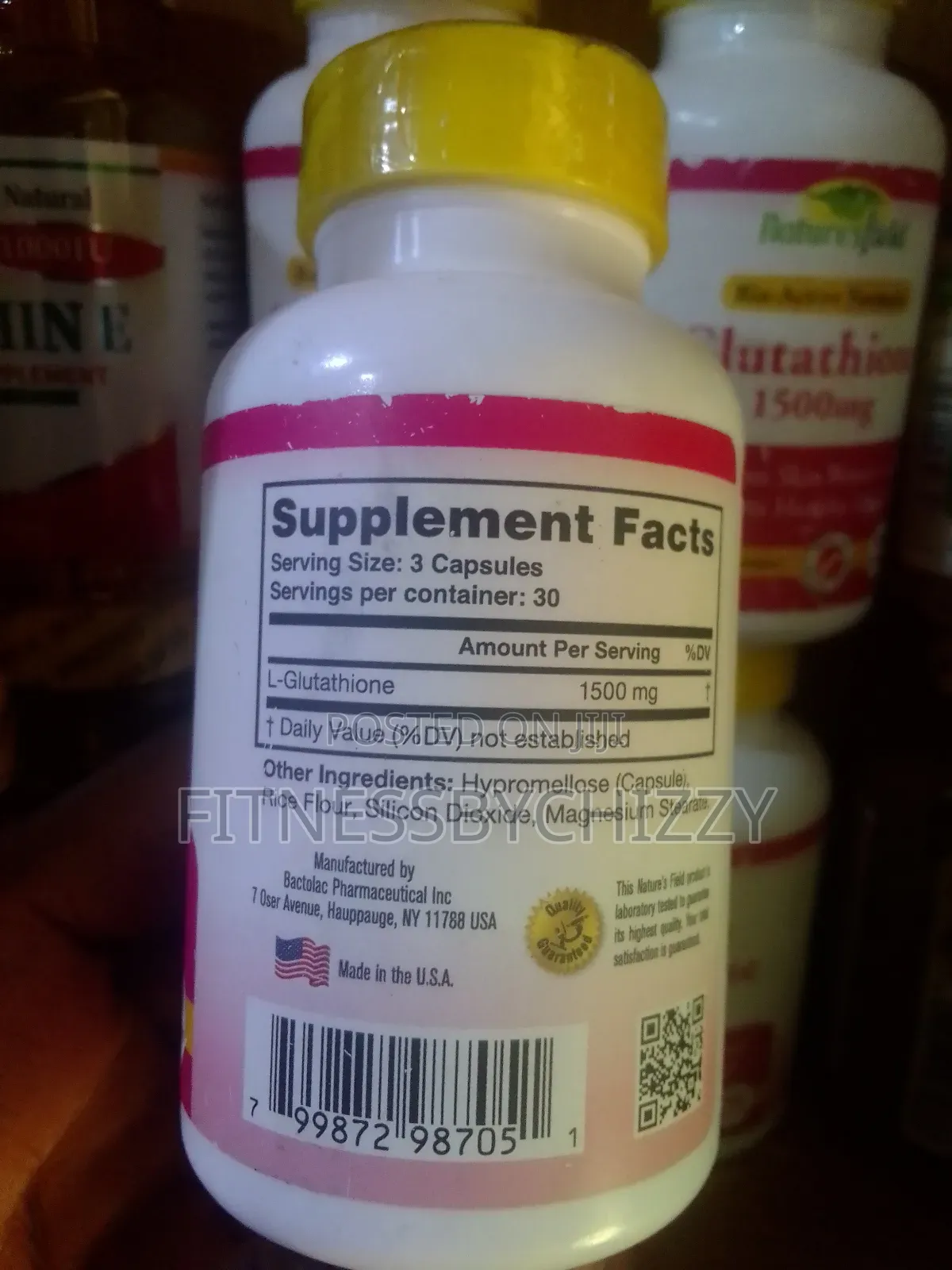 Nature's Field Glutathione 1500mg X 90 Capsules in Ikorodu - Vitamins ...